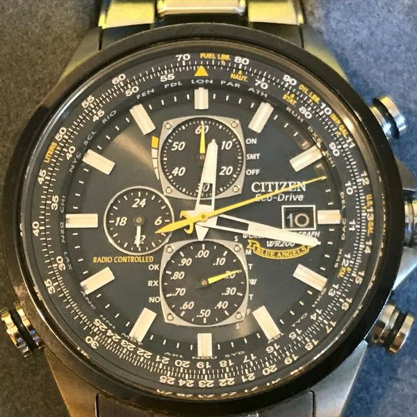Citizen AT8020-54L Eco Drive Blue Angels Chronograph Men's Watch Box ...