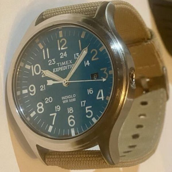 timex expedition indiglo wr 50m Mens Green Face Watch Runs T44962 | WatchCharts Marketplace