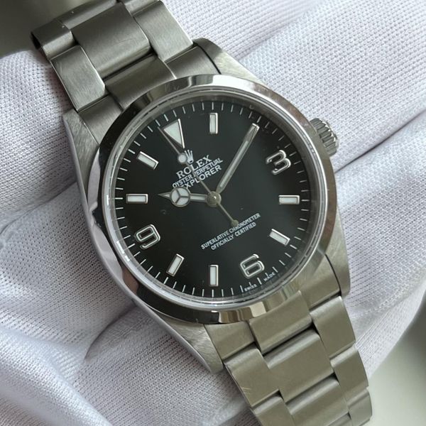 2008 Rolex Explorer Ref 114270 Inner Bezel Engraved Complete with Box ...