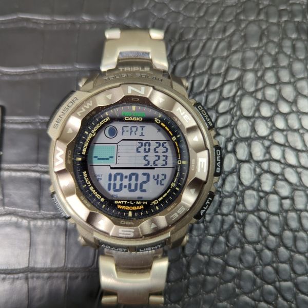 Casio Pro Trek PRW-2500B Triple Sensor Tough Solar Watch 3258 | WatchCharts Marketplace