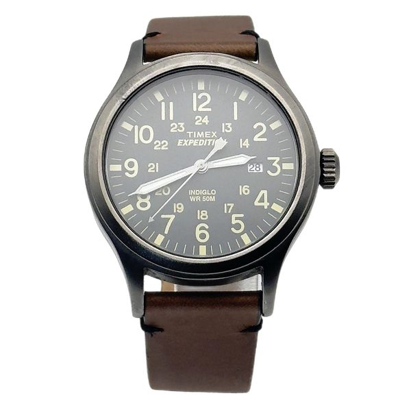 Timex Expedition Indiglo WR50M Men's Quartz Field Watch Black Dial ...