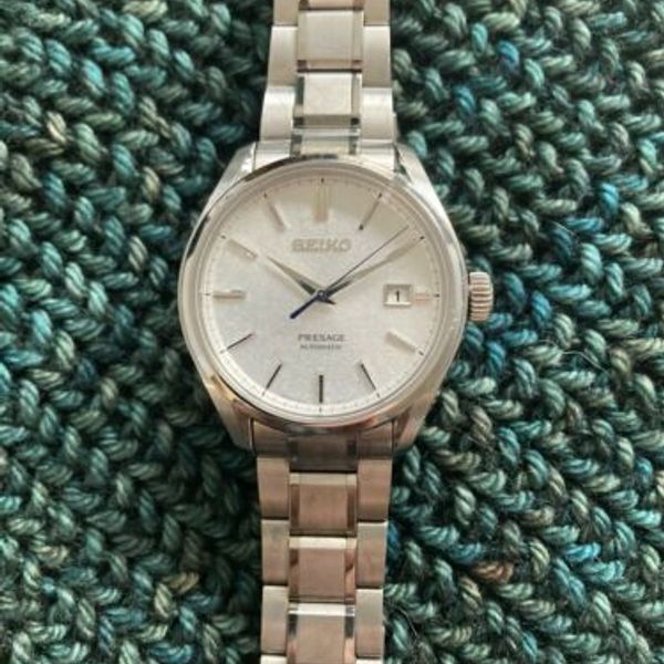 Seiko Presage Silver Titanium 'Baby Snowflake' Men's Watch | WatchCharts