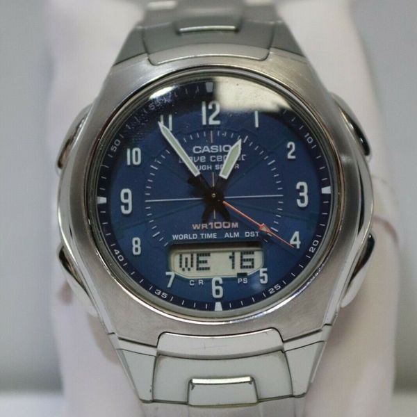 Men's CASIO Watch Wave Ceptor Tough Solar WVA-430U Water Resistant 100m ...