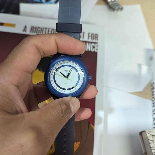 SOLD SWATCH x HODINKEE SISTEM51 STOPLIGHT NEON REMIX Wristwatch ...