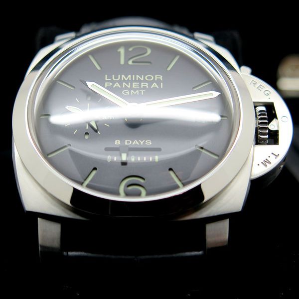 FS: Panerai PAM 233 1950 LUMINOR 8 DAYS GMT-STAINLESS STEEL-S SERIES-AM ...