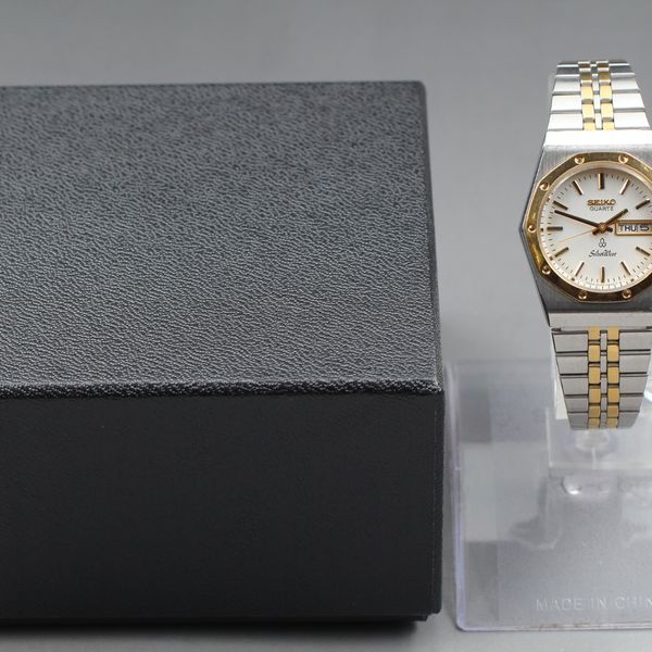 Vintage 1981 Exc+5 Seiko Silverwave 3423-0190 Two-Tone Quartz Womens ...