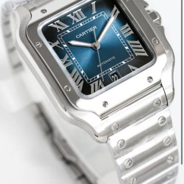 Cartier Santos de LARGE BLUE DIAL | WatchCharts Marketplace