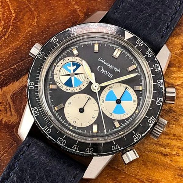 FS: 1970s Orvis (by Heuer) Solunagraph 2446SF Second Execution ...