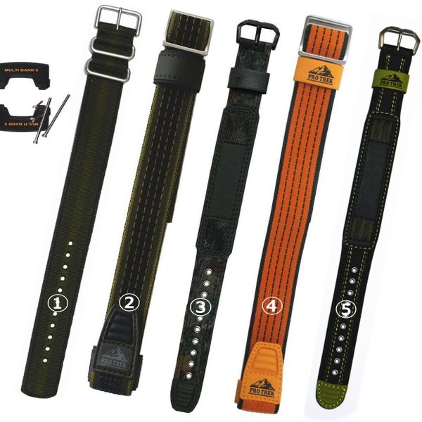 Casio [CASIO] Pro Trek PRW-1300 single thread band and connection parts ...