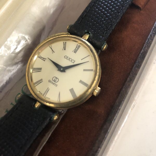Vintage Gucci Stack Watch With Original Box Mens | WatchCharts Marketplace