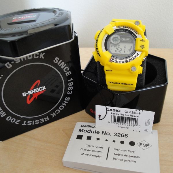 FS: Casio G-Shock Yellow Frogman GF8250-9CR | WatchCharts