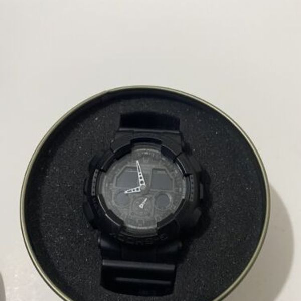 Casio G-SHOCK 5081 GA-100 Black Mens Watch With Tin Case | WatchCharts Marketplace