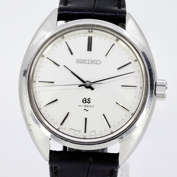 Vintage SEIKO GRAND SEIKO 4520-7010 HI BEAT MENS STAINLESS WATCH JAPAN ...