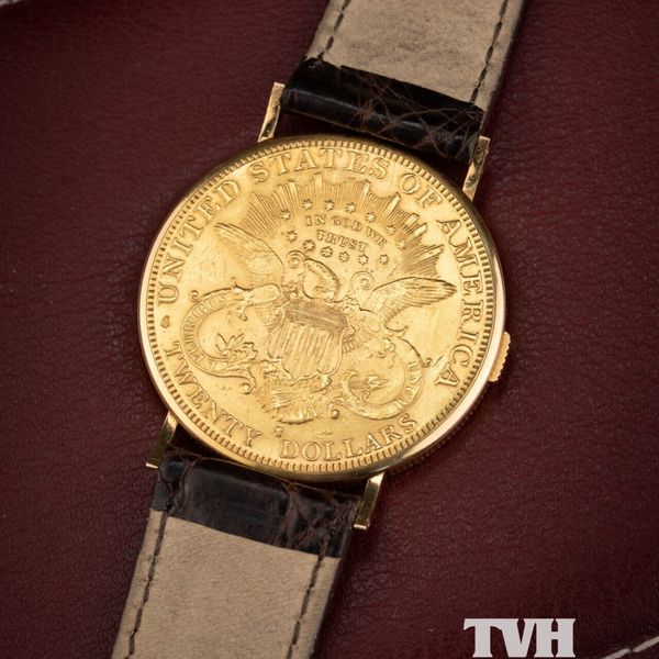 Rare Piaget 20$ Coin Watch 35MM | WatchCharts Marketplace