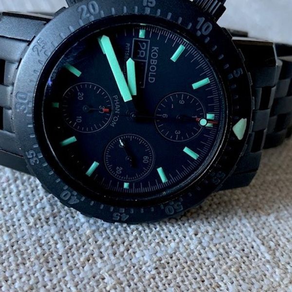 FS: Kobold Phantom Black Ops- Sharp- Many Straps | WatchCharts Marketplace