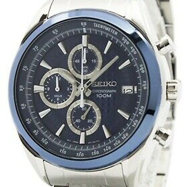 Seiko Quartz Chronograph SSB177 SSB177P1 SSB177P Men's Watch ...