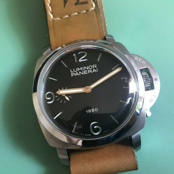 Panerai Pam 127 Luminor '1950' 47mm Limited Edition Fiddy | WatchCharts ...