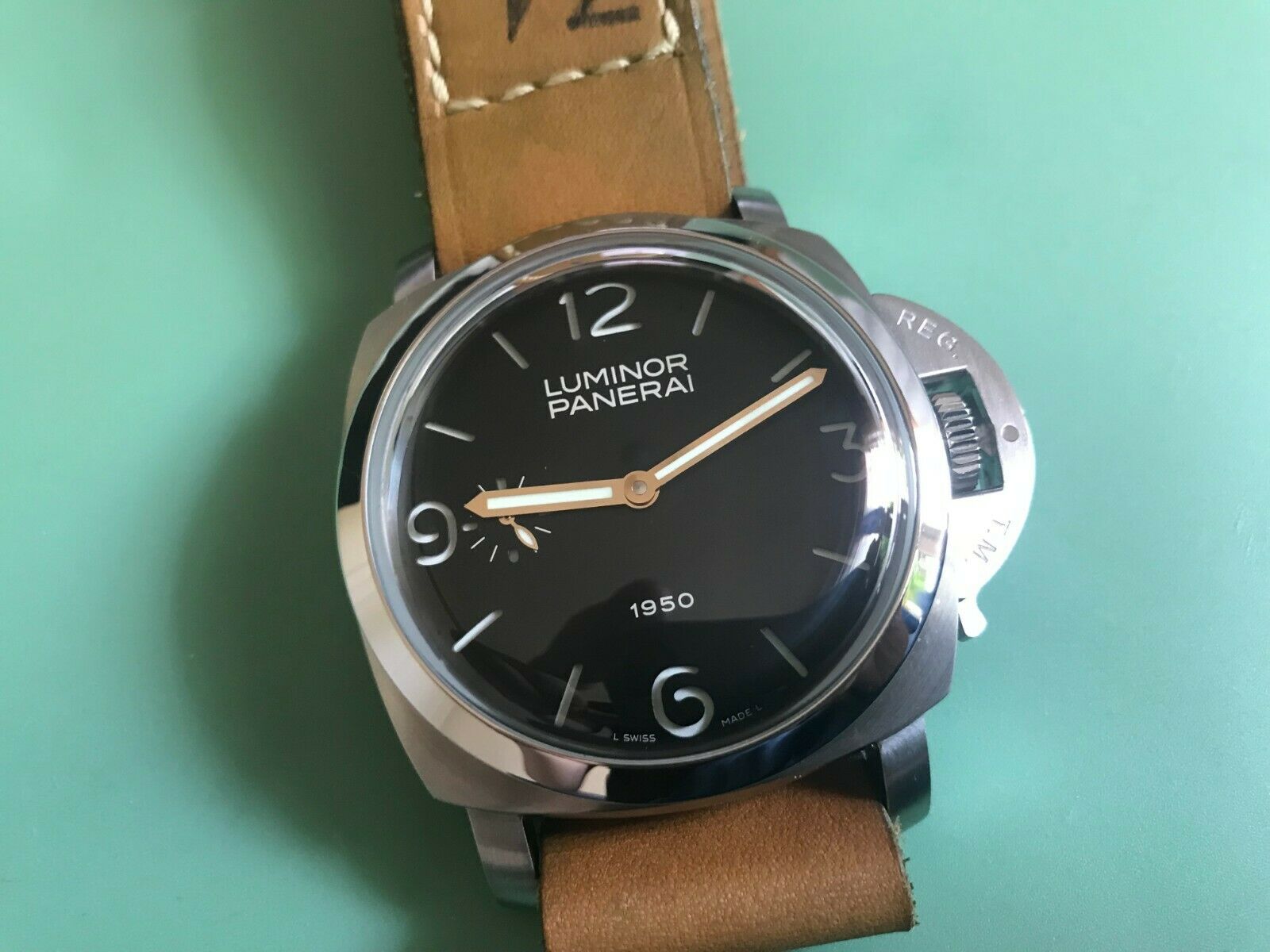 Panerai Pam 127 Luminor '1950' 47mm Limited Edition Fiddy | WatchCharts ...