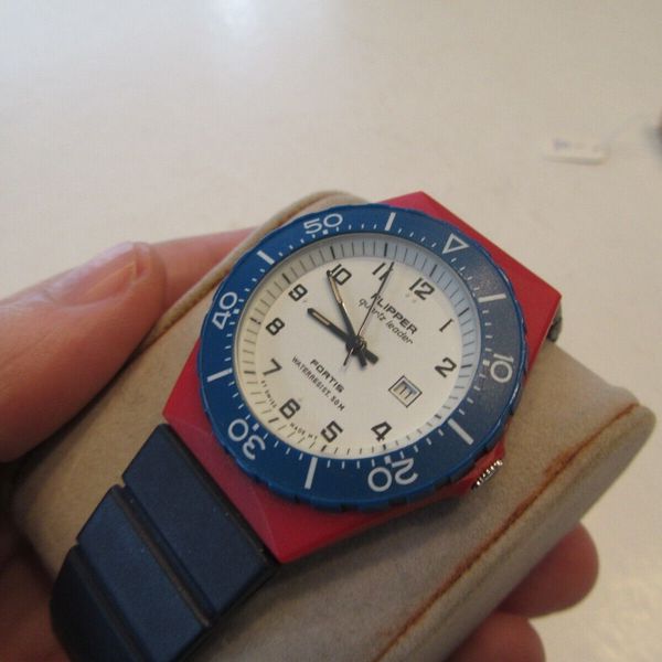 Retro Fortis Flipper Quartz Leader Wristwatch Swiss Made 80s Runs Rare ...