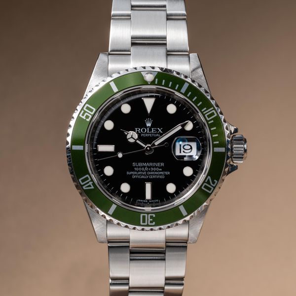 FS: 2007 Rolex Green Submariner 16610LV with Box, Papers and Rolex CPO ...