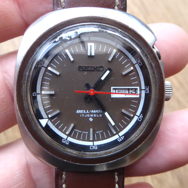 Vintage Seiko Bell-Matic Watch, fully working, stainless steel, 4006 ...