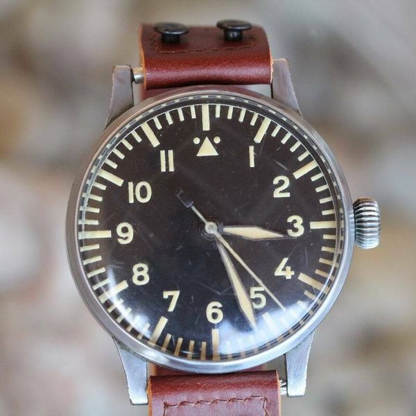 Vintage large WWII German Laco 1941 Luftwaffe Military Pilot's Watch ...