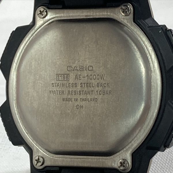 Casio World Time Illuminator 10year Battery WR100 Digital AE1000W ...