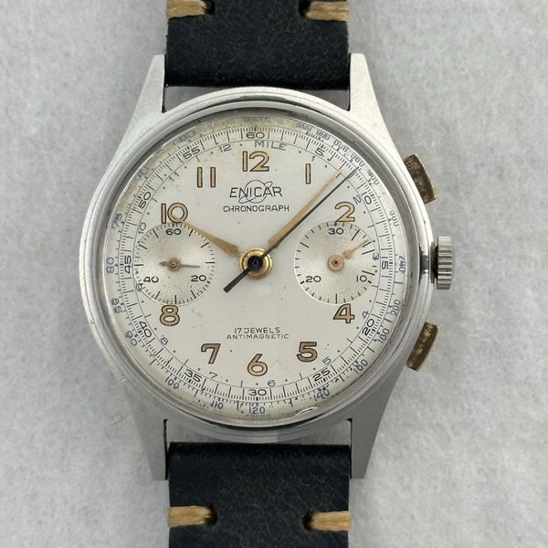 Enicar Chronograph Vintage Running Men's Watch | WatchCharts Marketplace