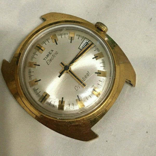 Vintage 1970's Timex Dynabeat Electric Watch, Runs Mens Classic ...