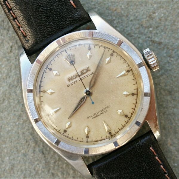 Rolex 6103 Oyster Perpetual VERY RARE 1953 Semi Bubble Back ...