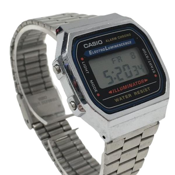 Vintage Casio Illuminator Alarm Chrono Digital Watch Stainless Steel ...