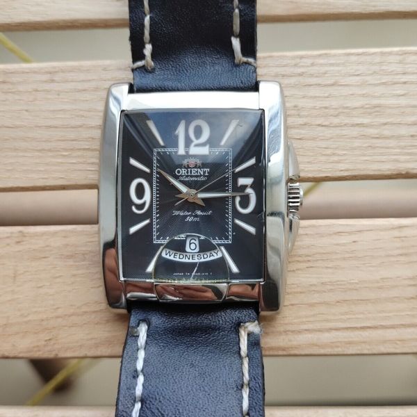 Orient Wrist watch automatic men EVAD-CO with handmade strap ...