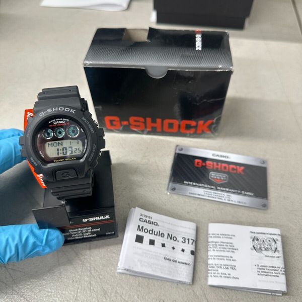 Casio G-Shock Men's Tough Solar Atomic Black Resin Band 50mm Watch ...