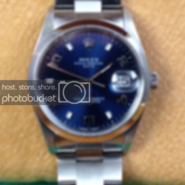 FS: Excellent Men's ROLEX Date Steel # 15200 P Serial, Blue dial on ...