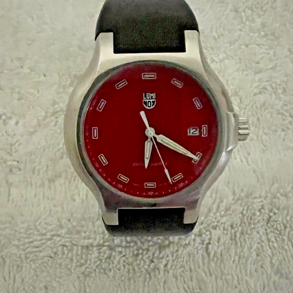 LUMINOX RED FACE 700 SERIES FIELD DRESS WATCH CIRCA 1990'S ...
