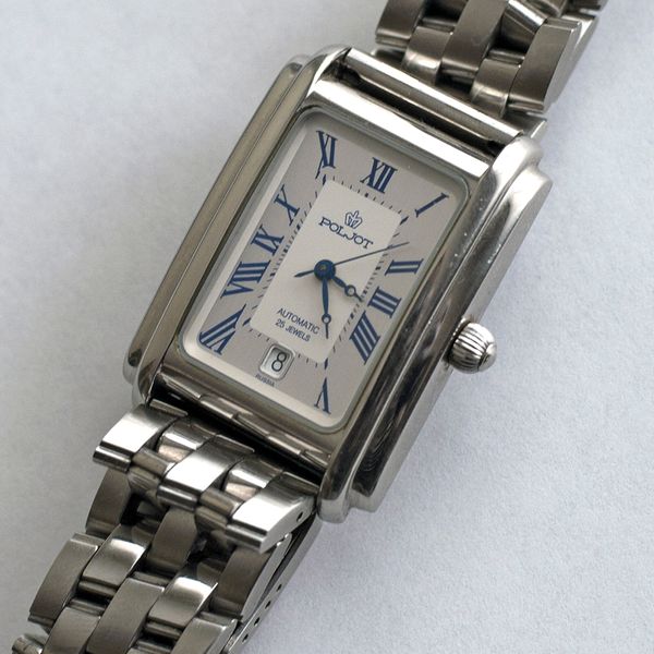 Art Deco style Russian Watch Poljot Automatic Swiss Movement ETA - 2824 ...