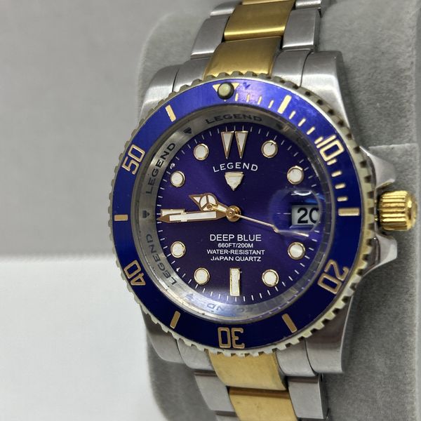 Legend Men 200m Deep Blue Batman Diver Automatic Sapphitek Dial SS ...