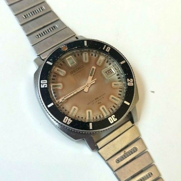 BEAUTIFUL SEIKO REF 7005-8052 TROPICAL PATINA S STEEL AUTOMATIC FROM Ca 1975 | WatchCharts ...