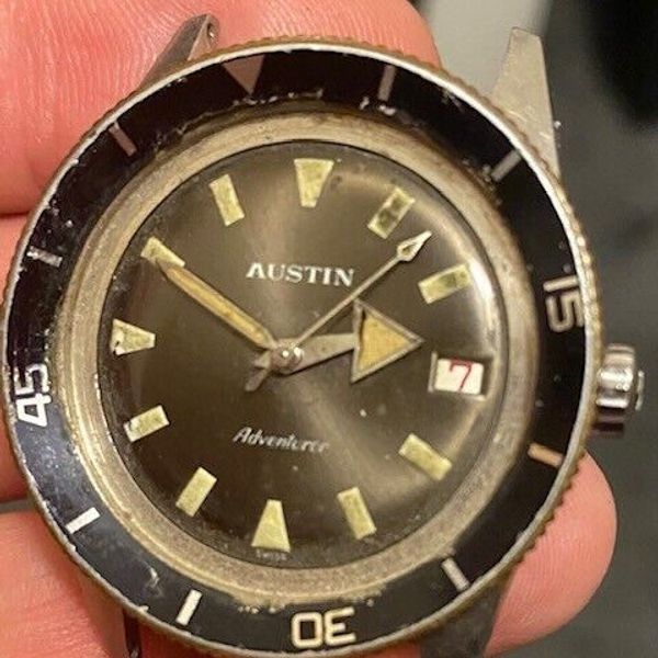 Vintage 1960's AUSTIN ADVENTURER/ RADO CAPTAIN COOK DIVE WRIST WATCH ...