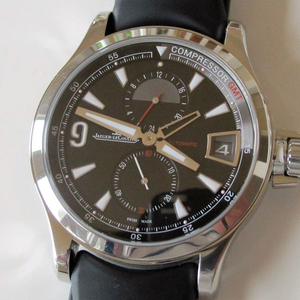 FS: Jaeger LeCoultre Master Compressor GMT Ref 1738171 on JLC rubber ...