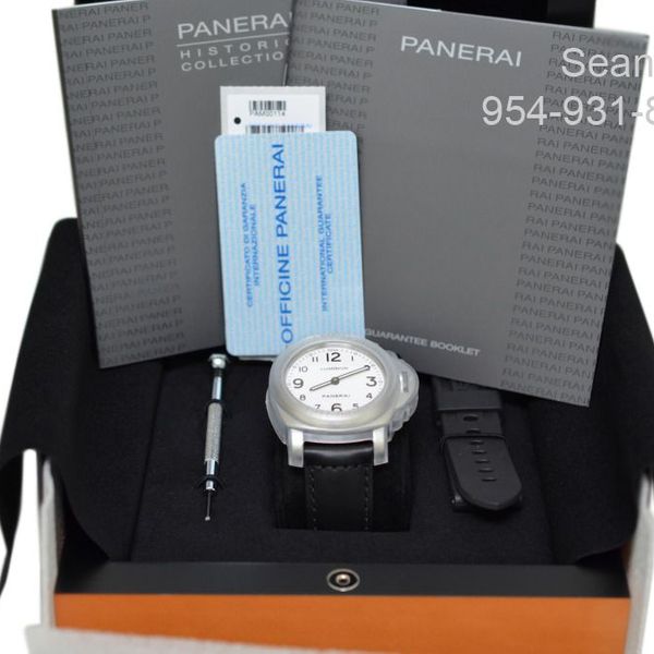 FS: BNIB Panerai 114 N Series Luminor Base Manual Wind 44mm Stainless ...