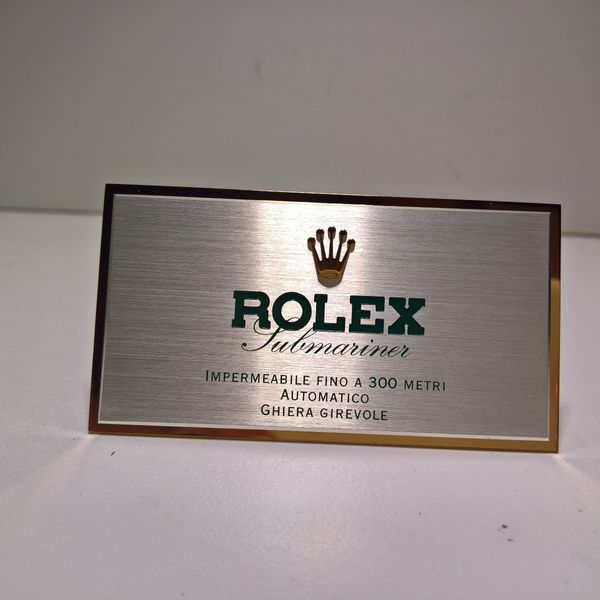 ULTRA RARE VINTAGE ROLEX SUBMARINER DISPLAY TAG NOS CONDITION ...