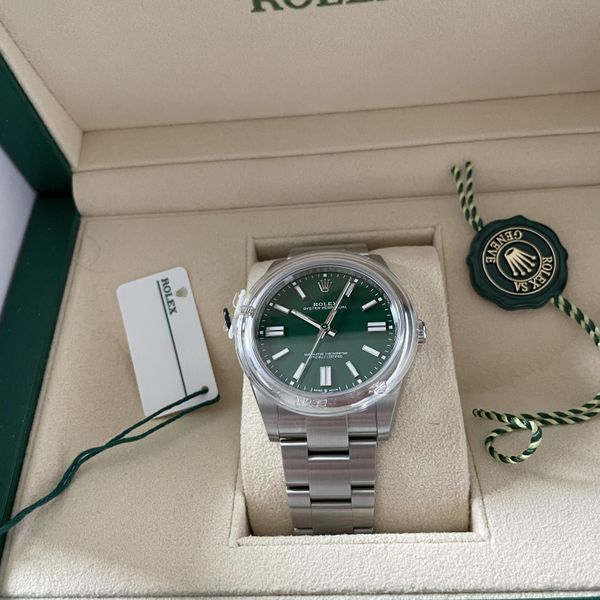 Rolex Op41 green 124300 | WatchCharts Marketplace