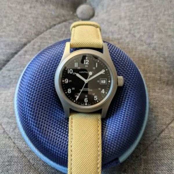 Hamilton H69439933 Khaki Field Mechanical Black Dial 38mm Case Watch ...