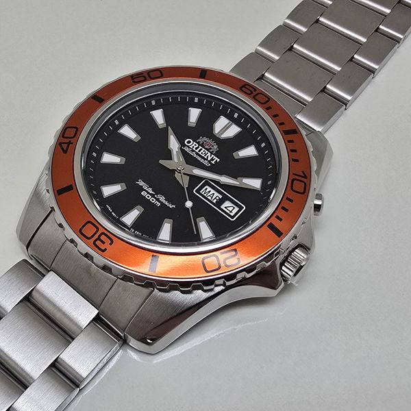 ORIENT MAKO 200M DIVER FEM75004B ORANGE BEZEL WATCH 44.5 MM (MINT ...