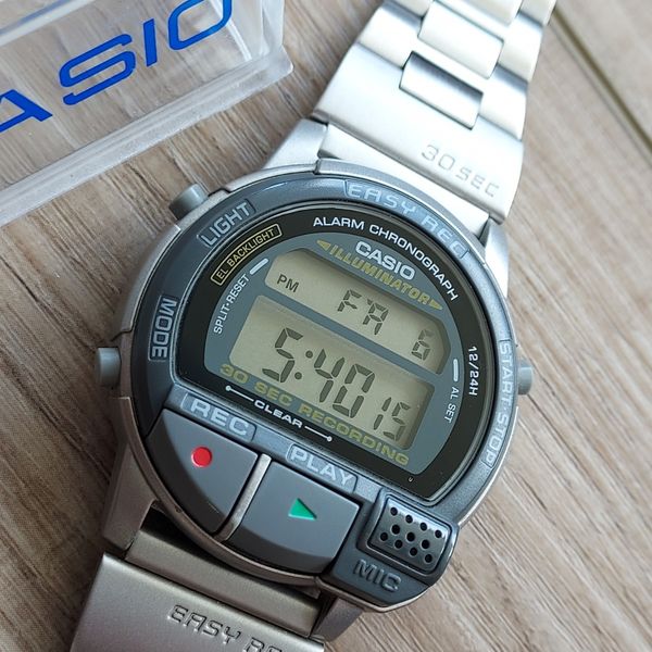 Montre CASIO A-V1 [1588] ALARM CHRONOGRAPH #EASY REC. JAPAN ...