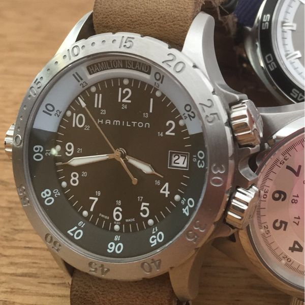 FS: Hamilton Khaki Navy GMT quartz - $175 | WatchCharts Marketplace