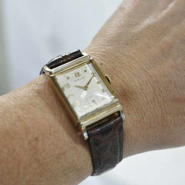 1940s Hamilton Wrist Watch 980 mvmnt 10k GF Vintage 17 jewels runs ...