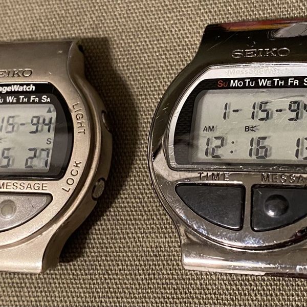 2 Vintage Seiko Receptor Watches - New Batteries (See Description ...