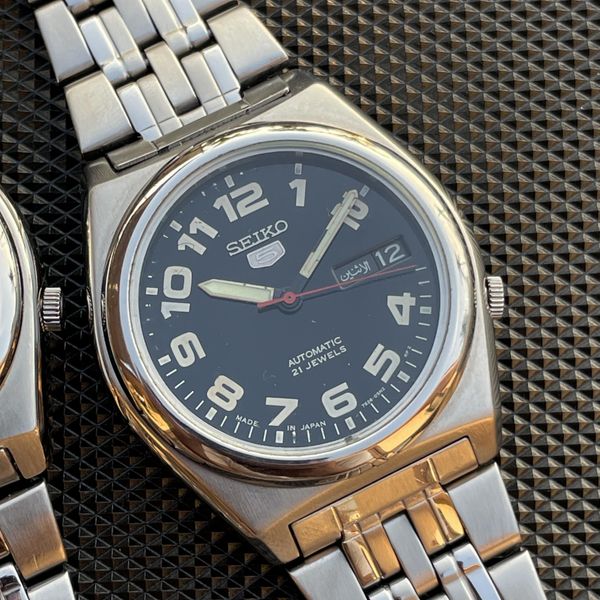 [WTS] Pair of Seiko 5 Automatic Watches - Numeric Dials (White & Black ...
